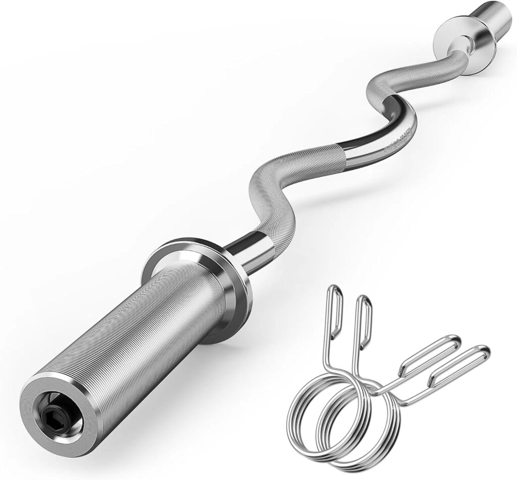 ExtreSpo 47 EZ Curl Bar Weight Lifting Bar Review